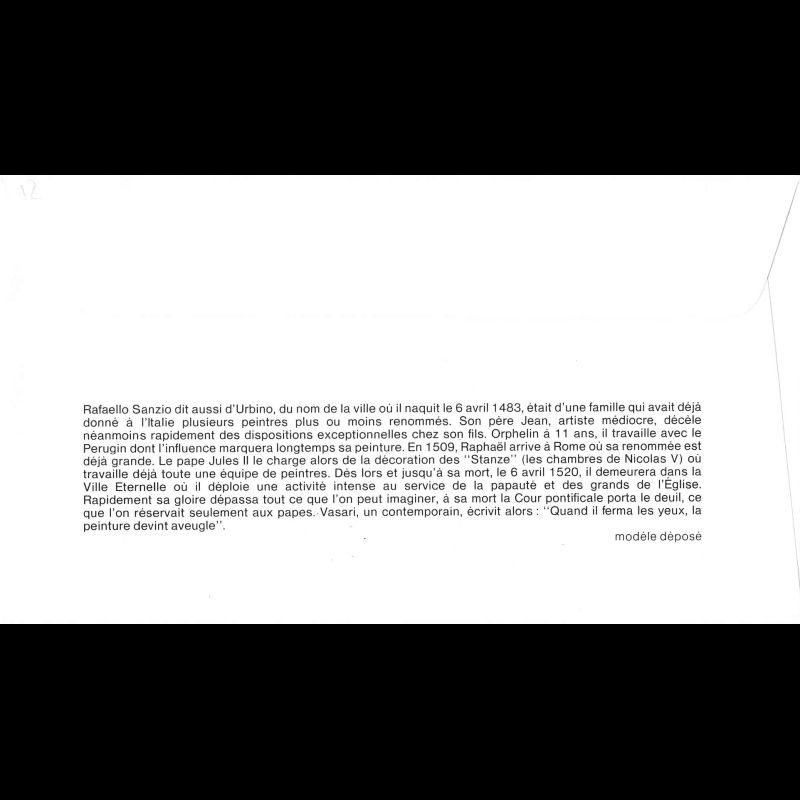 FDC n° 1323 - Tableau : "Vénus et Psyché" de Raphaël - 9/4/1983 Paris