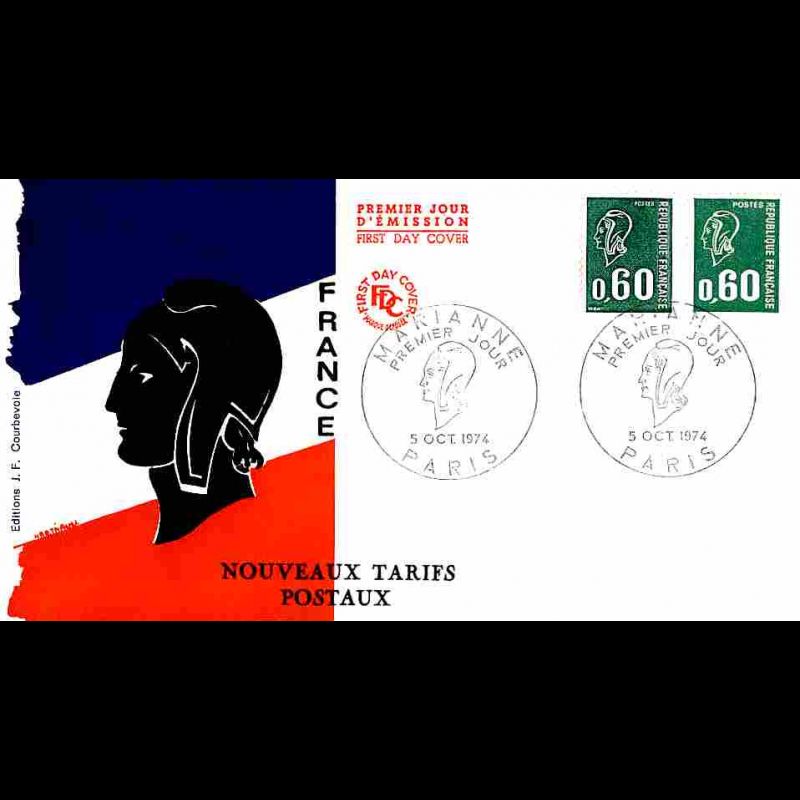FDC JF - Marianne de Béquet (1814/15) - 5/10/1974 Paris