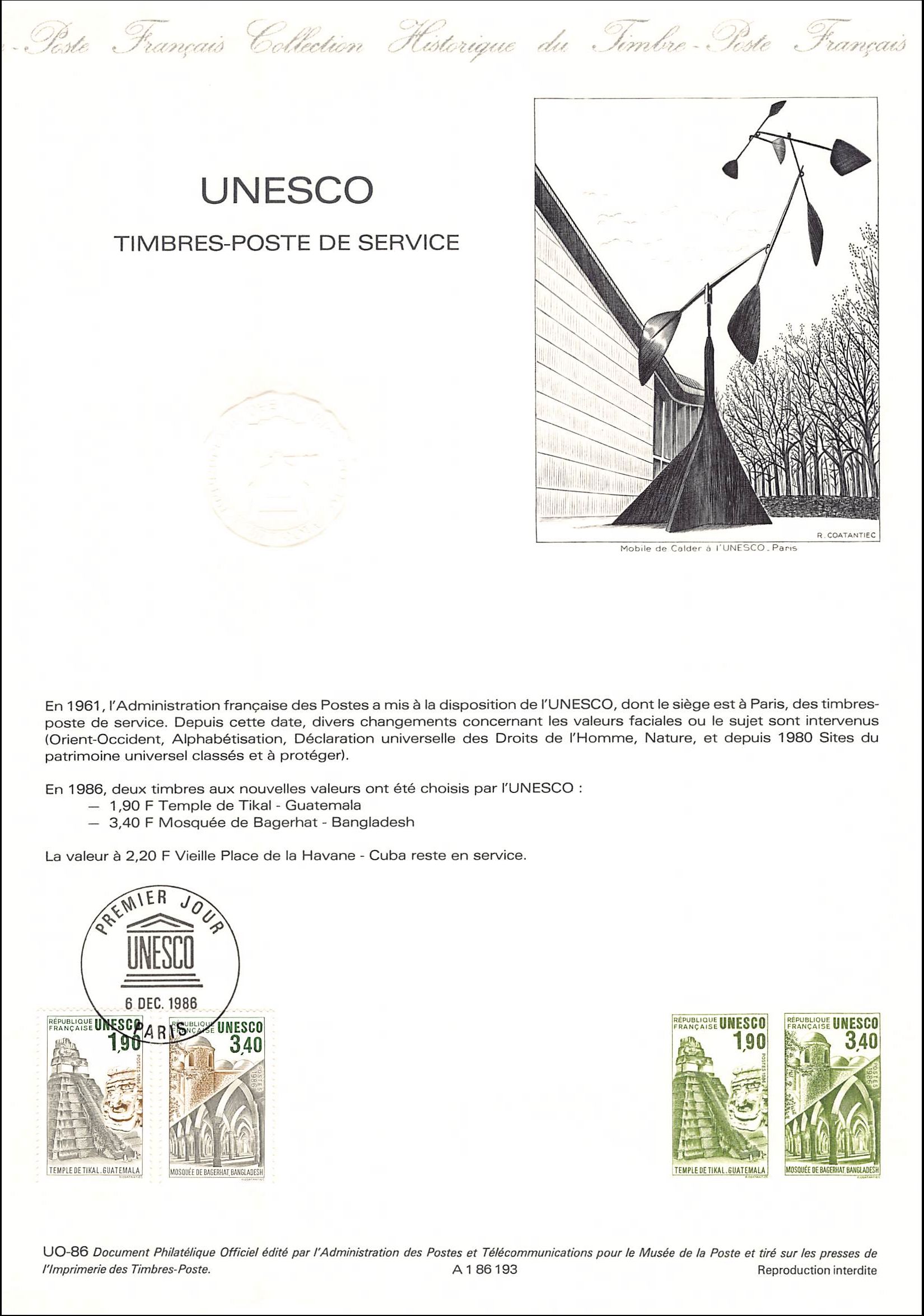 Document Officiel 1986 - UNESCO