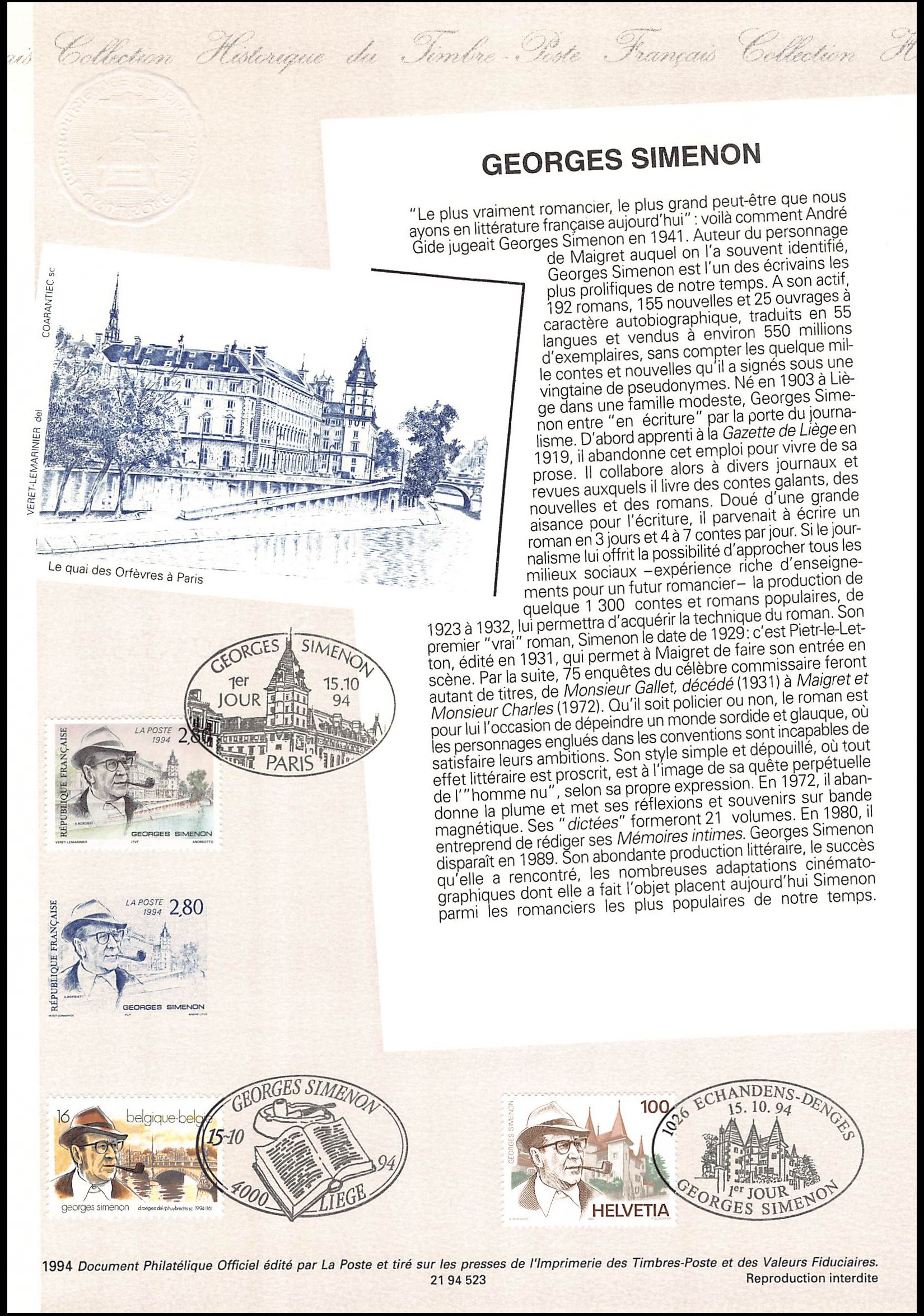 Document Officiel 1990 - Marianne du bicentenaire