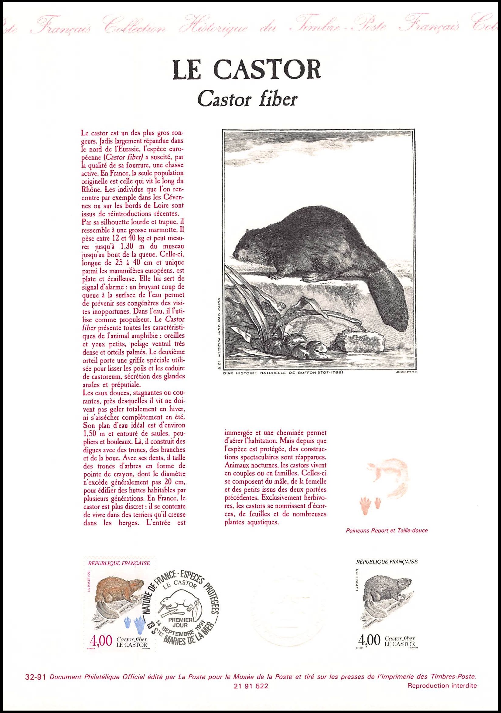 Document Officiel 1991 - Le castor