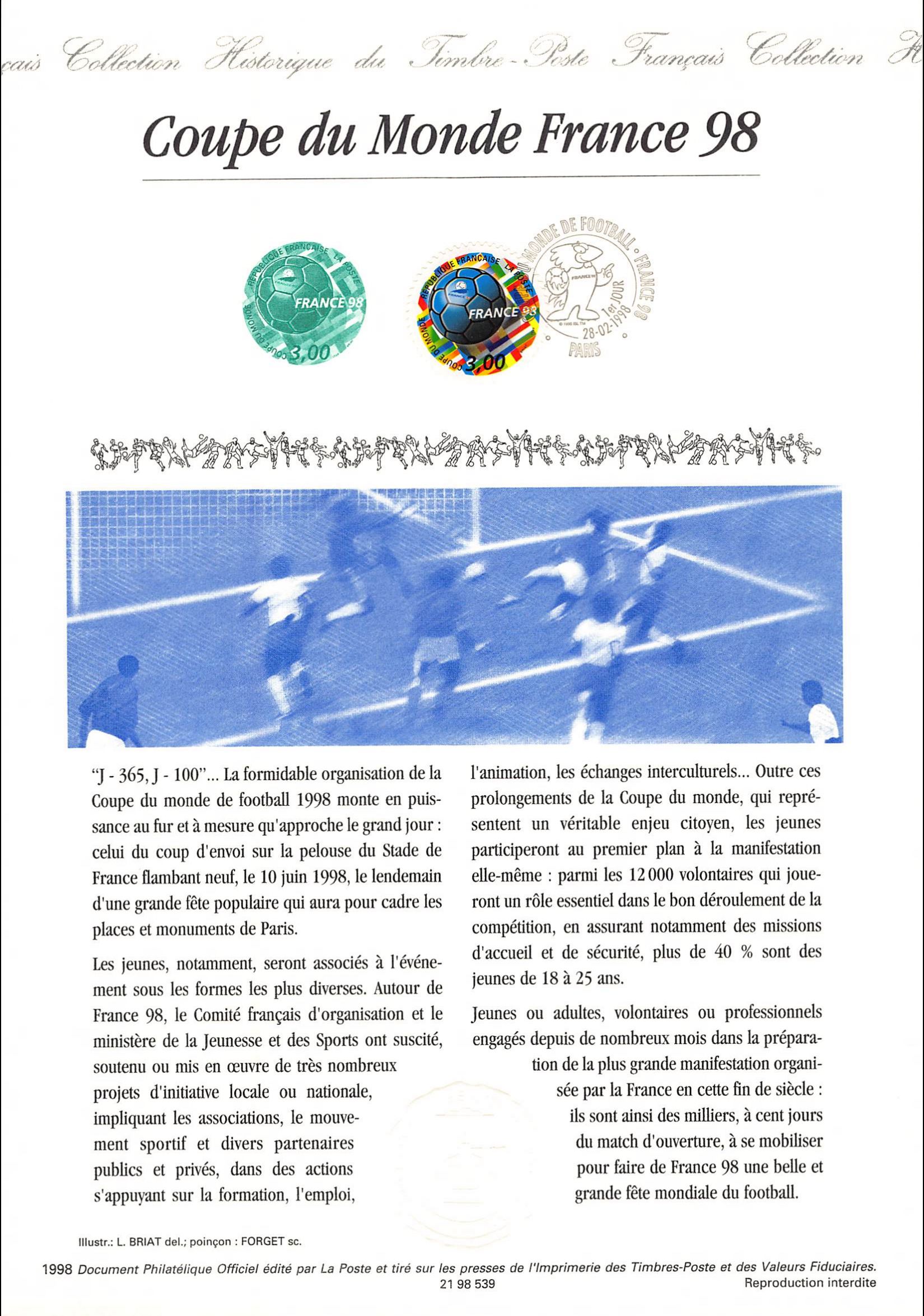 Document Officiel 1998 - Coupe du monde - France 98