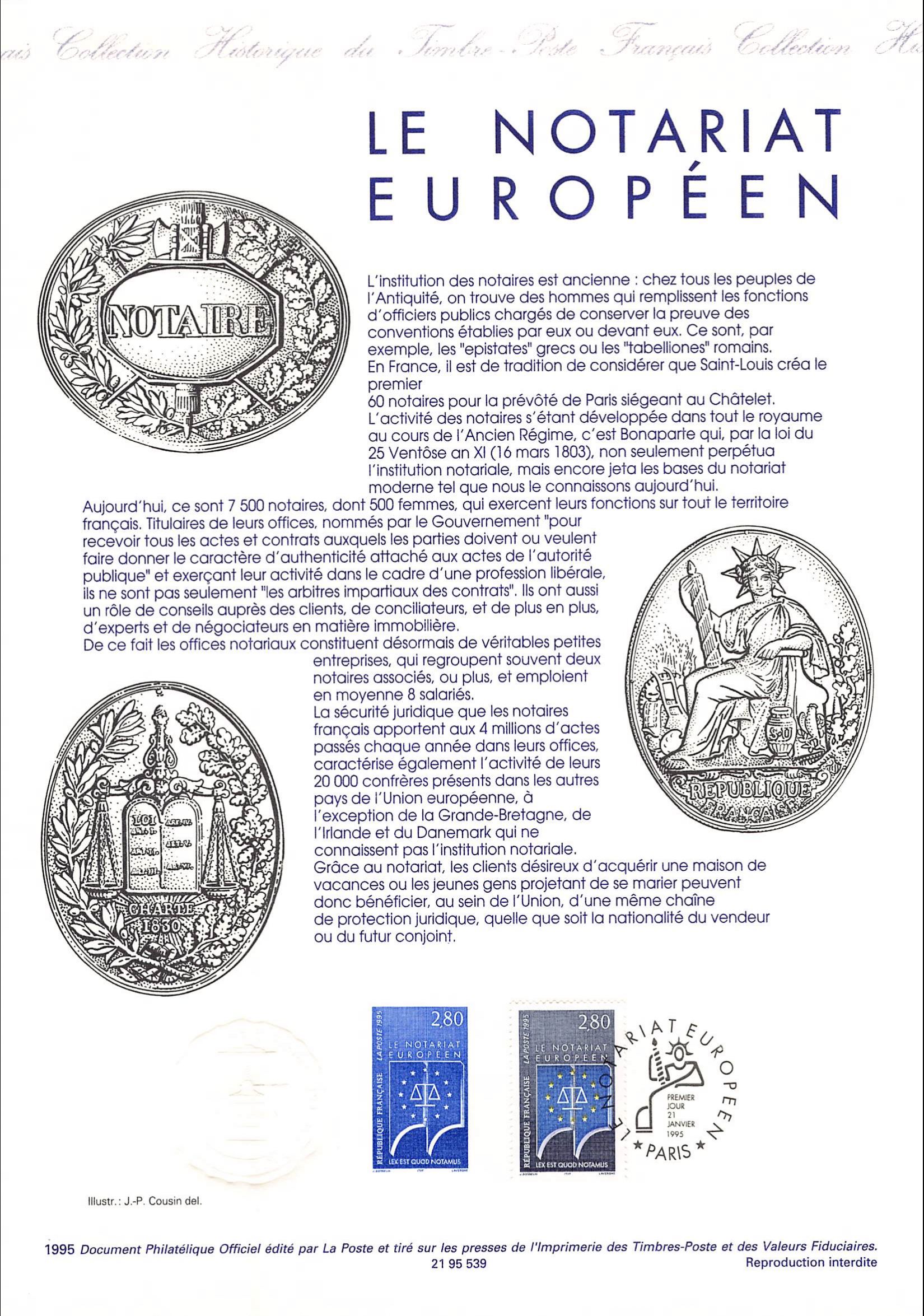 Document Officiel 1995 - Le notariat européen