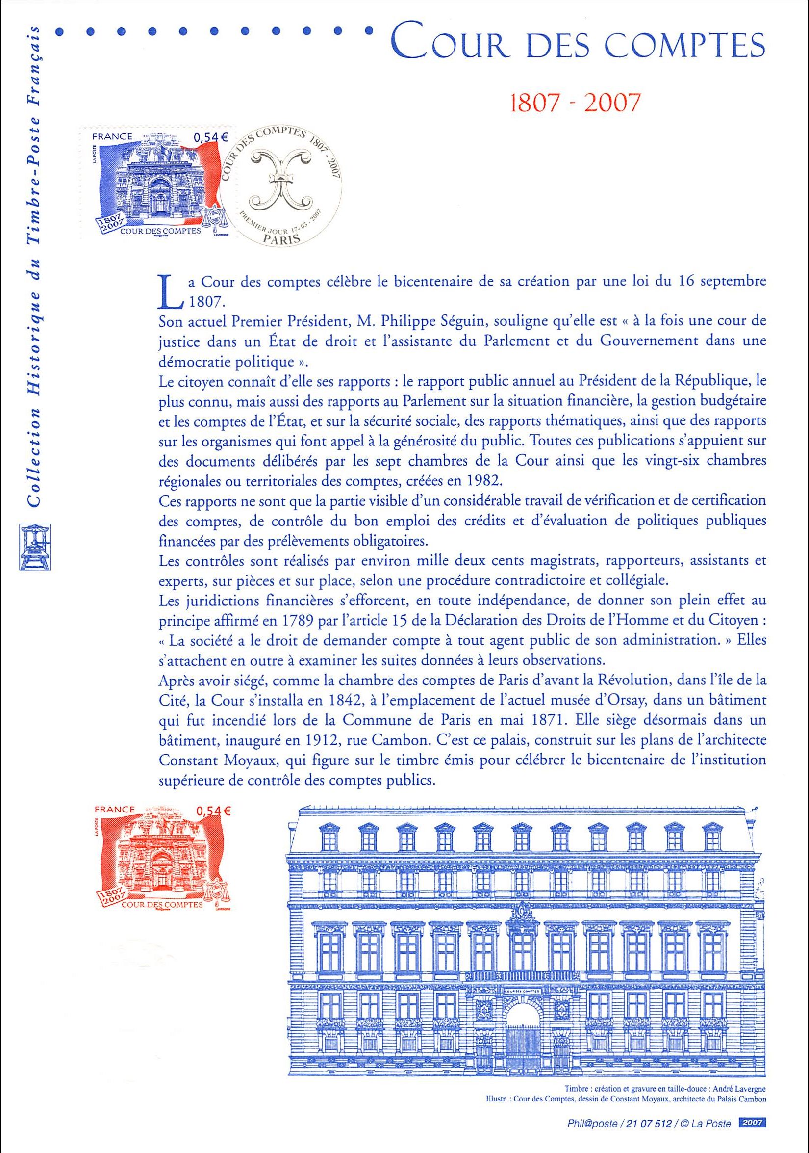 Document Officiel 2007 - Cour des comptes